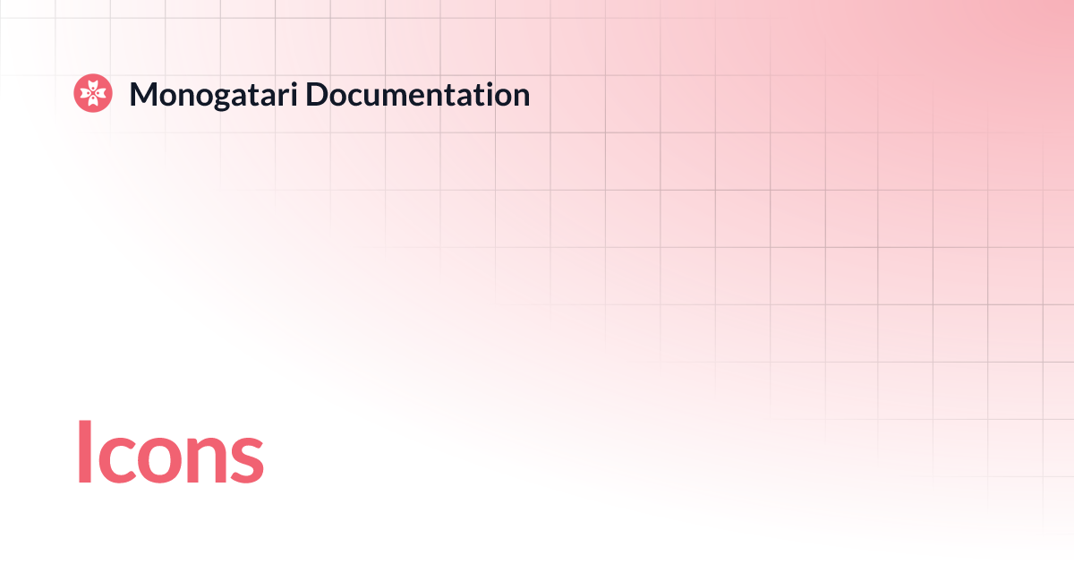 Icons | Monogatari Documentation